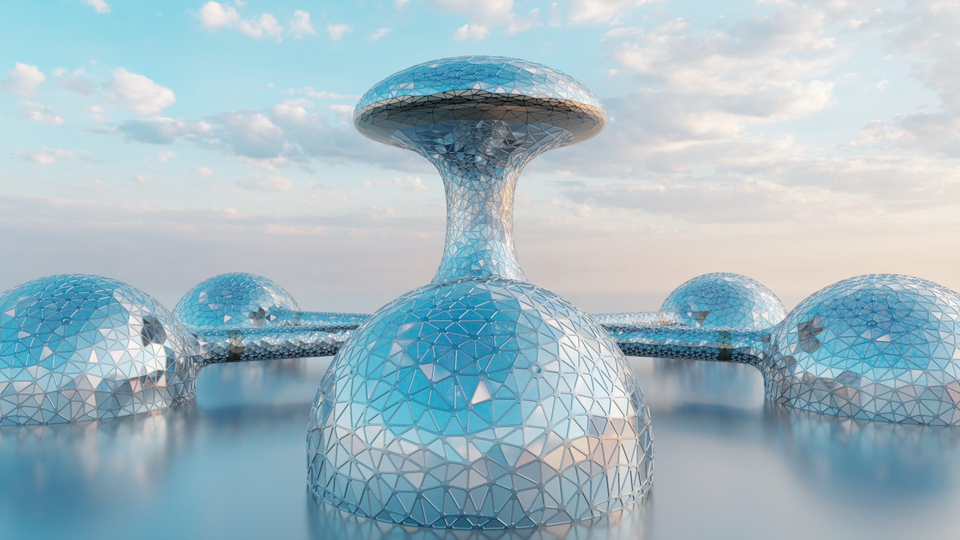 3D Sci Fi Future Mars Base Glass City - TurboSquid 2311974