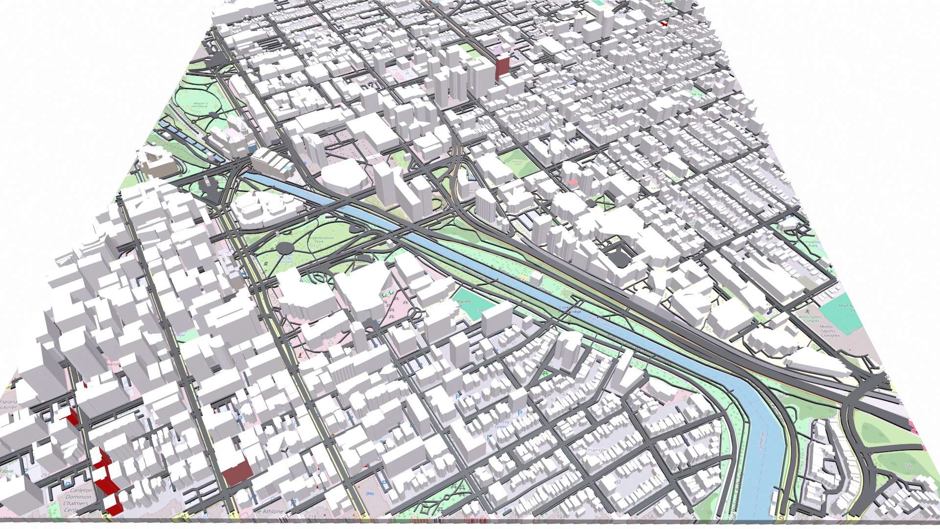 3D Cityscape Ottawa Canada - TurboSquid 2254479