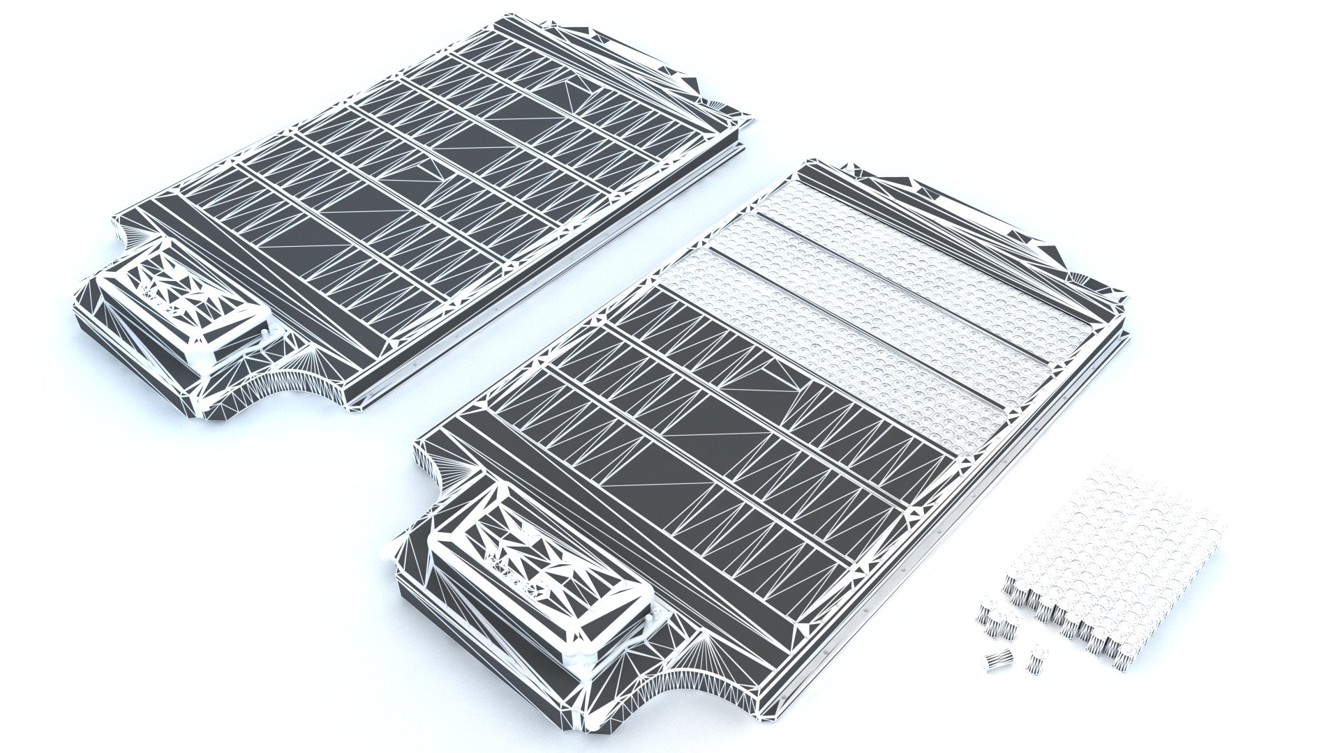 Electric Vehicle Battery Pack 3D Model - TurboSquid 2320227