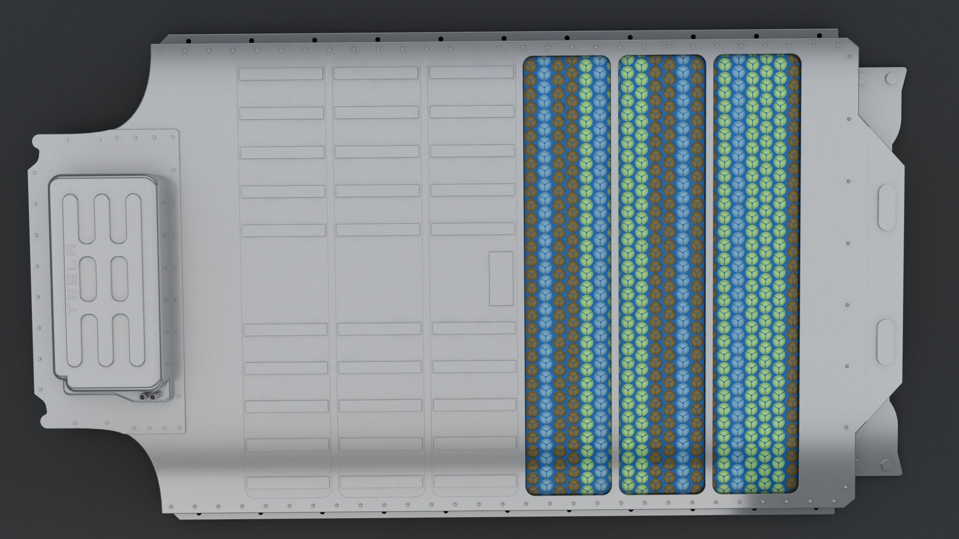 Electric Vehicle Battery Pack 3D Model - TurboSquid 2320227
