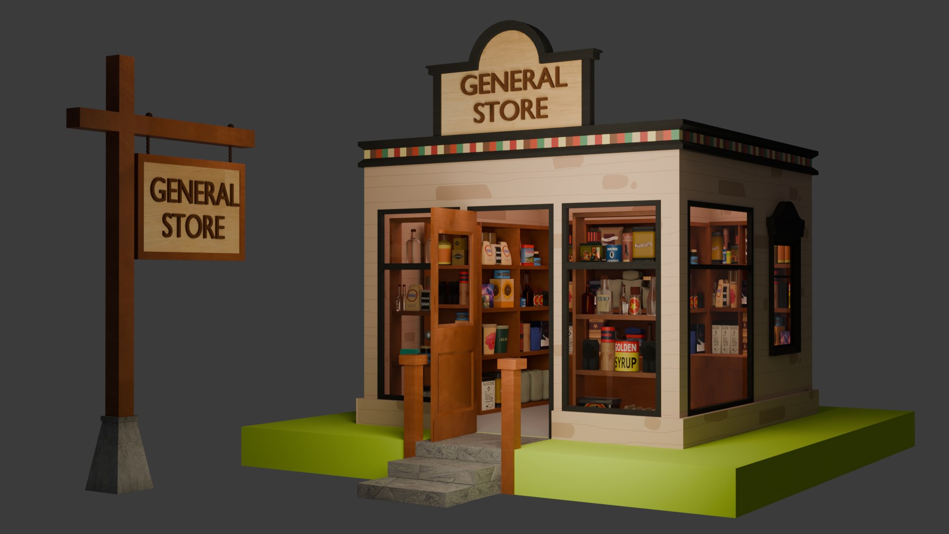 3D General Store - TurboSquid 2288685