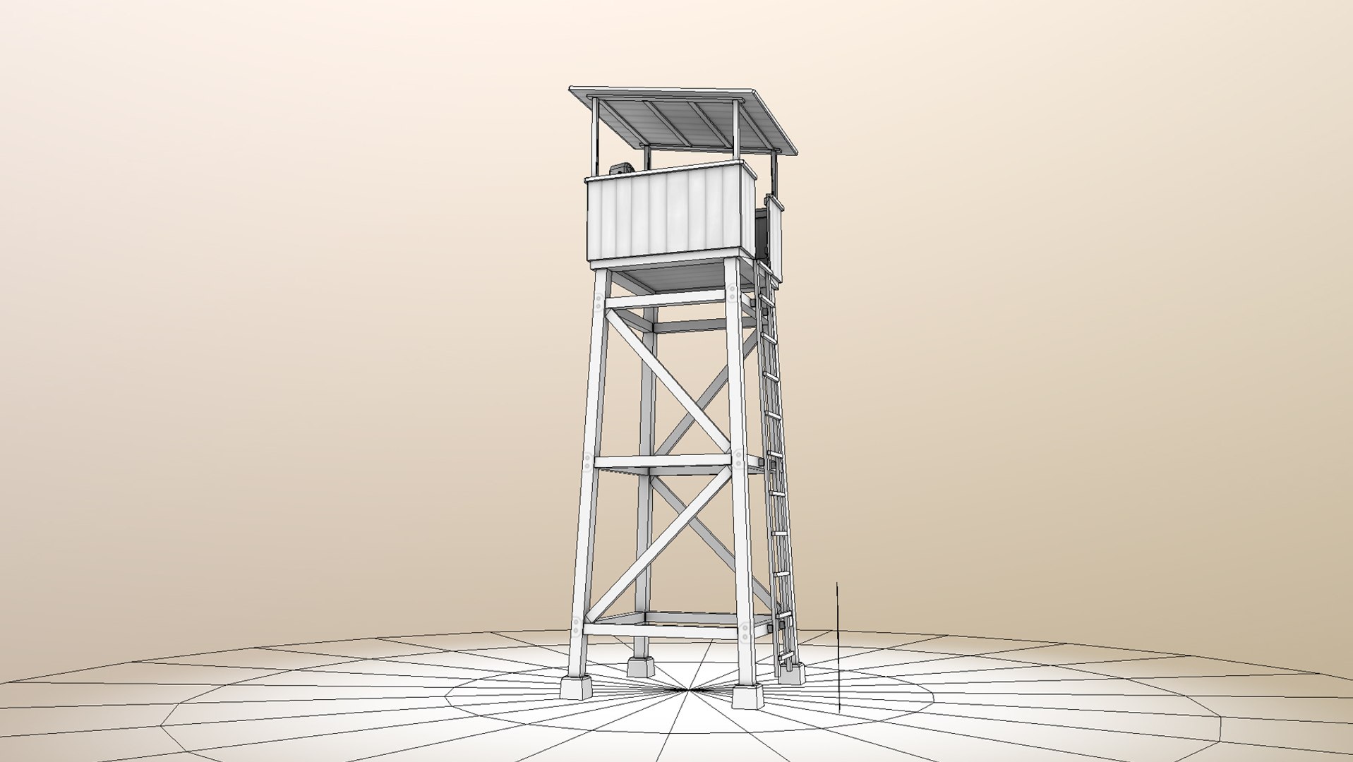 Observation Tower 01 3D Model - TurboSquid 1513191