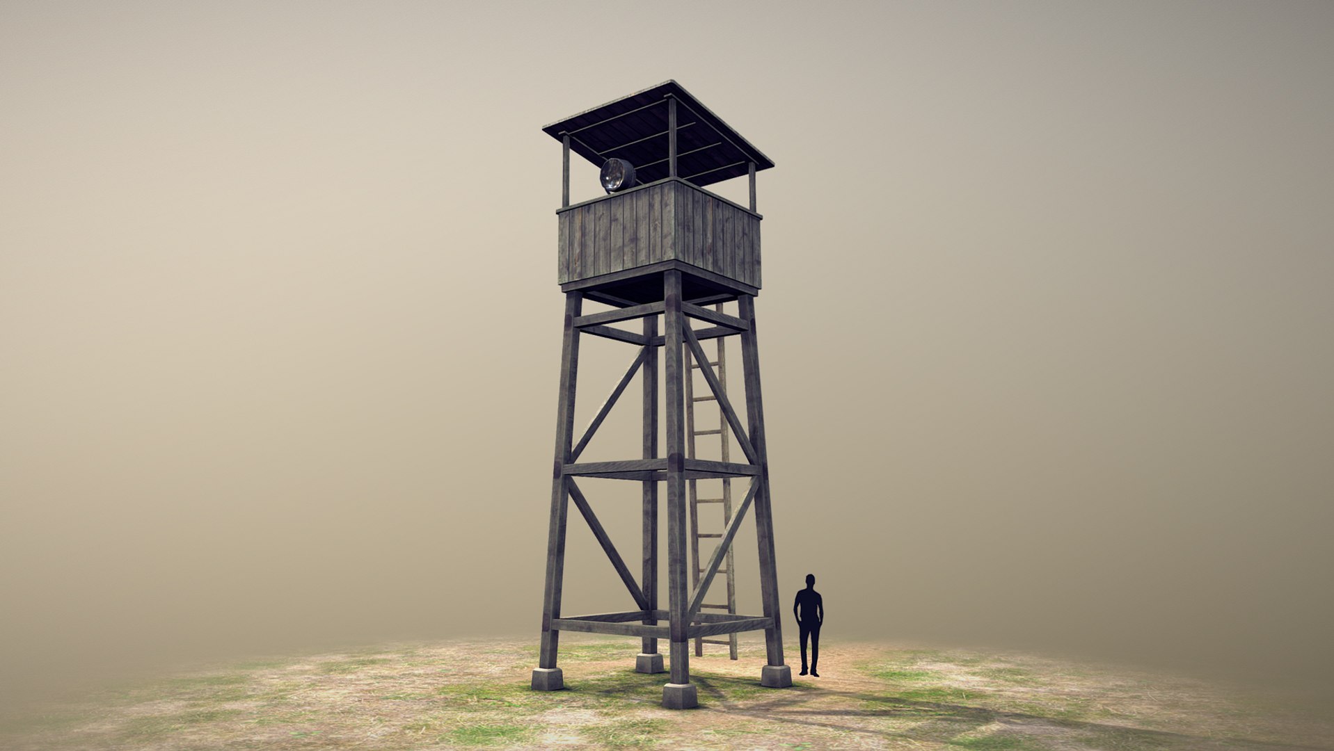 Observation Tower 01 3D Model - TurboSquid 1513191
