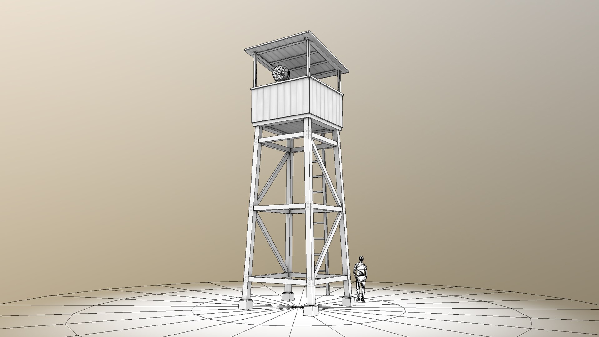 Observation Tower 01 3D Model - TurboSquid 1513191