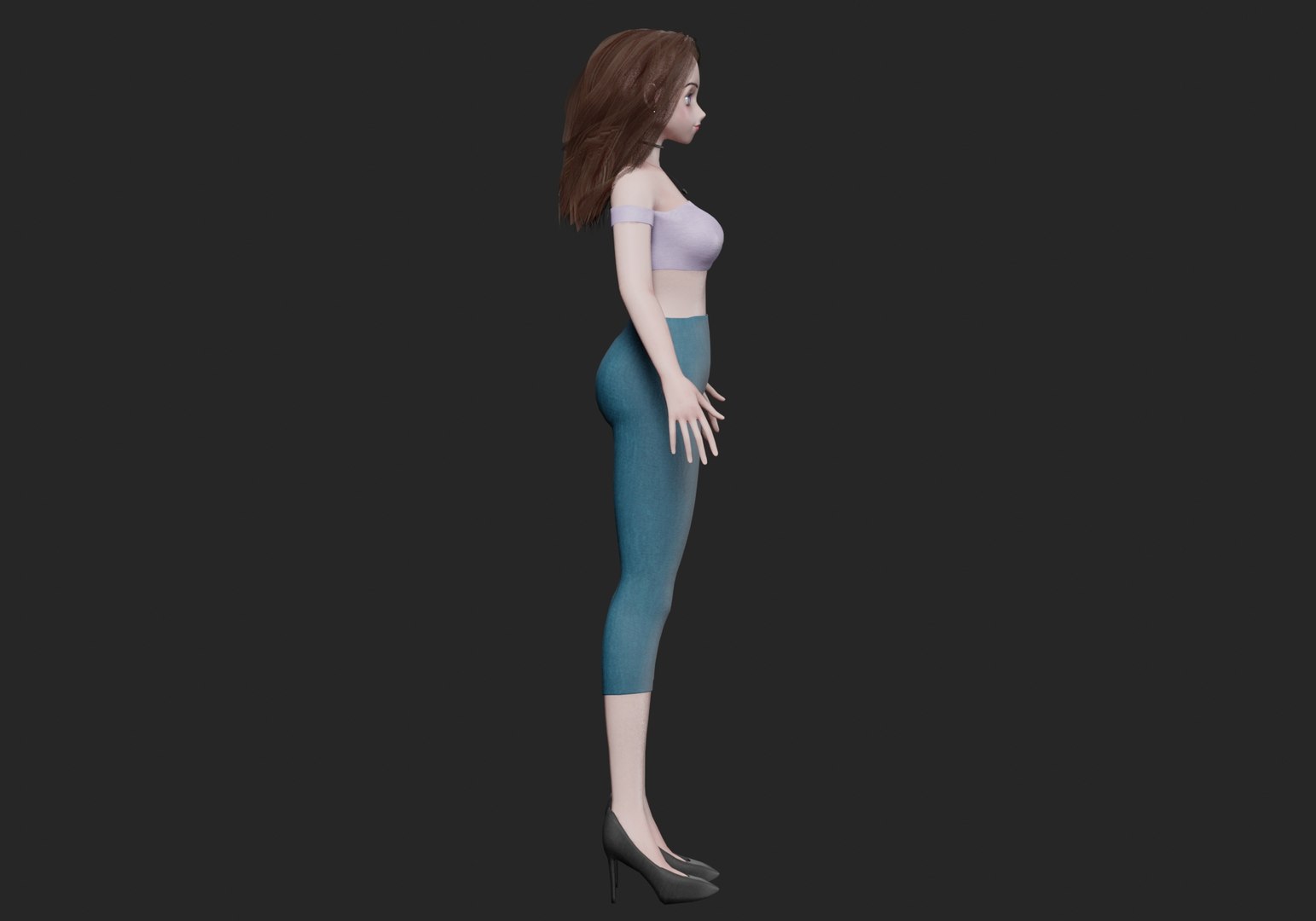 Anime Standard Girl V30545 3D Model - TurboSquid 2272488