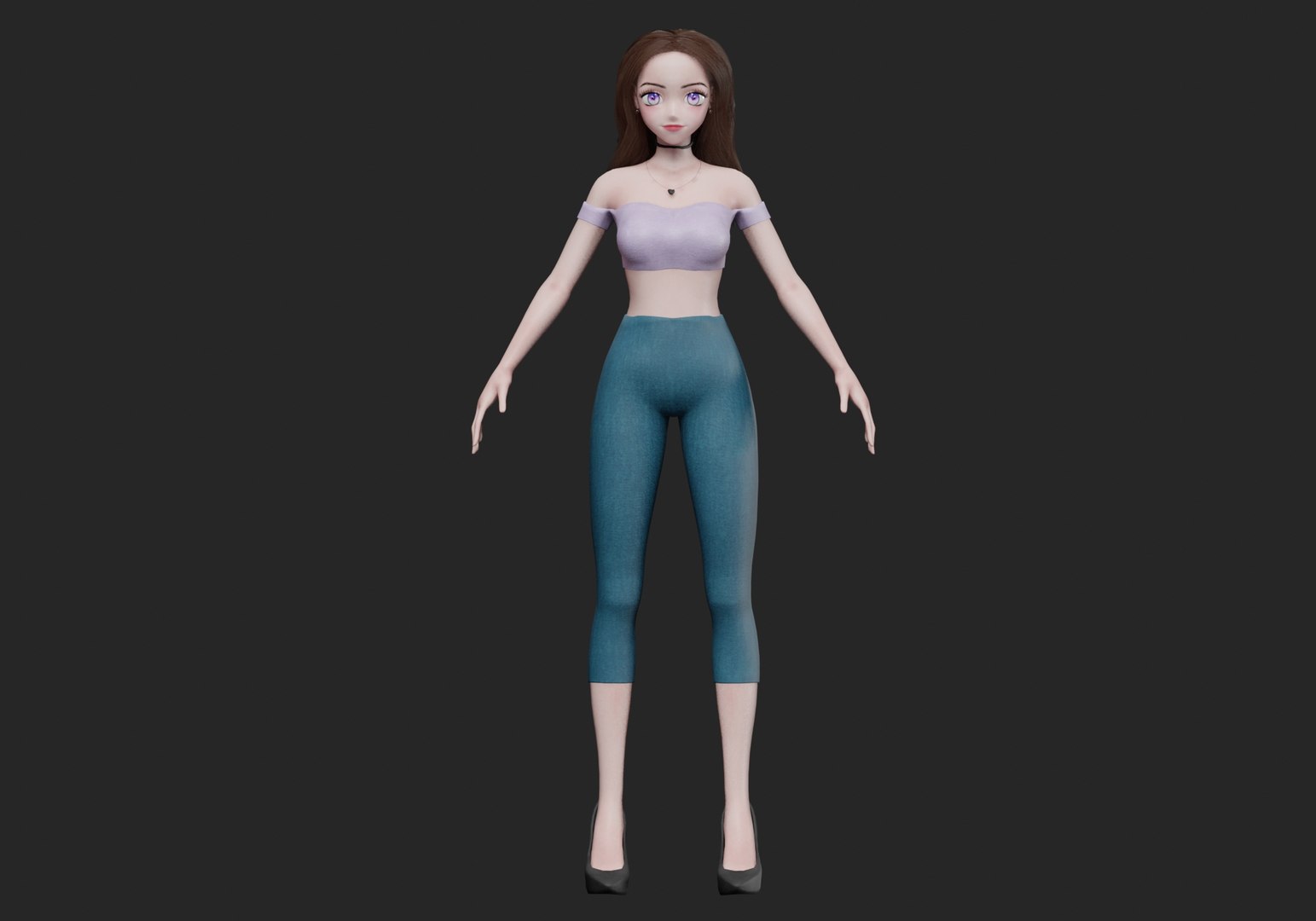 Anime Standard Girl V30545 3D Model - TurboSquid 2272488