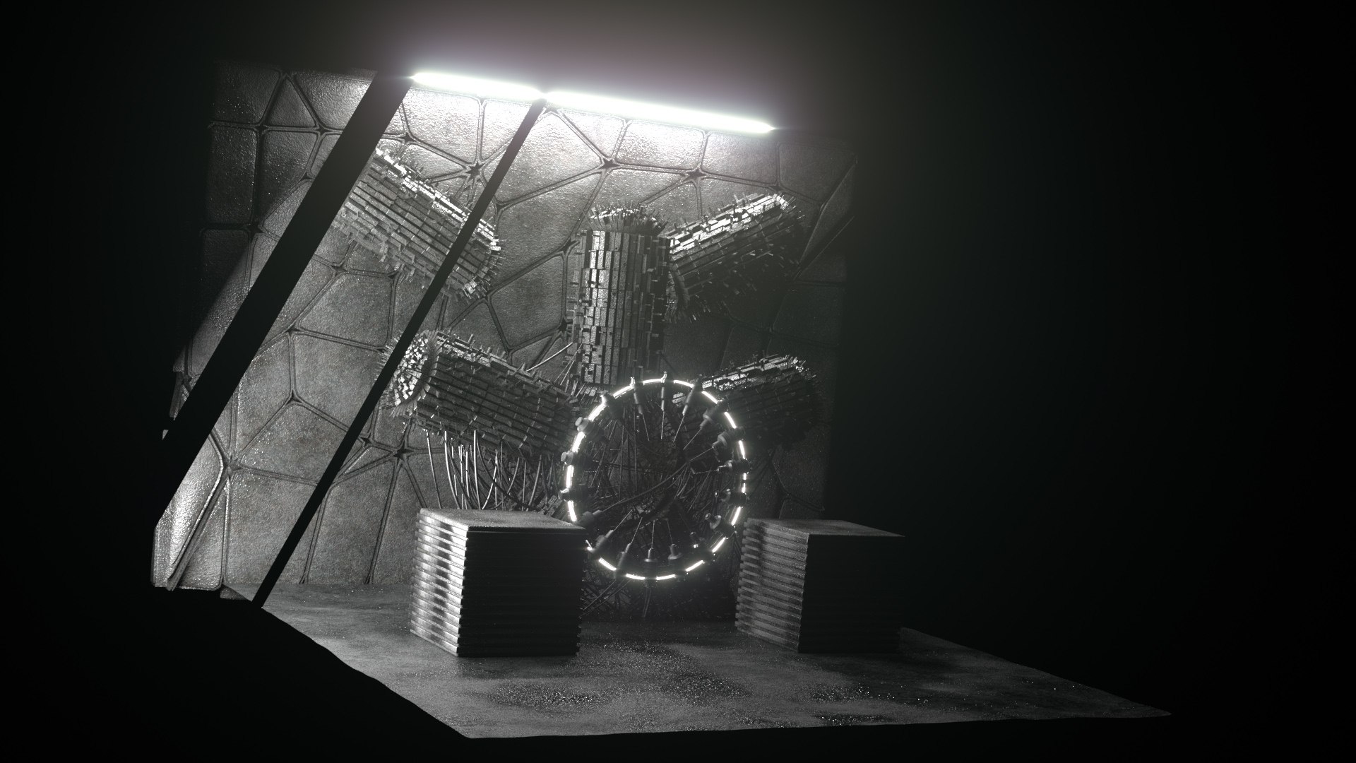 Futuristic Reactor Interior Environment Model - TurboSquid 2250932