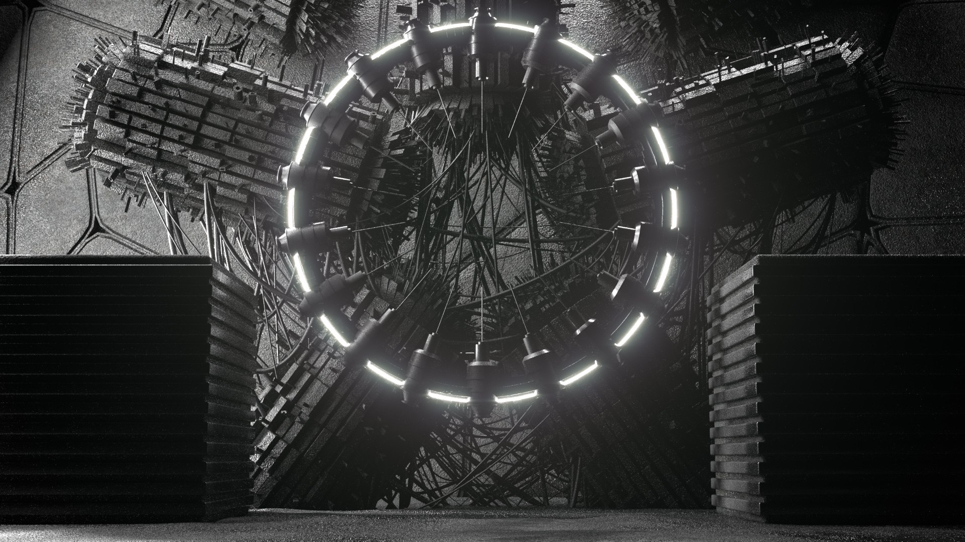 Futuristic Reactor Interior Environment Model - TurboSquid 2250932