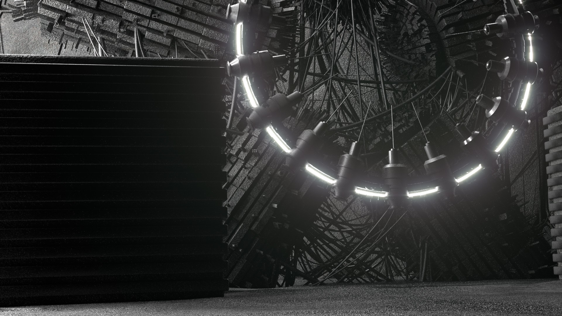 Futuristic Reactor Interior Environment Model - TurboSquid 2250932