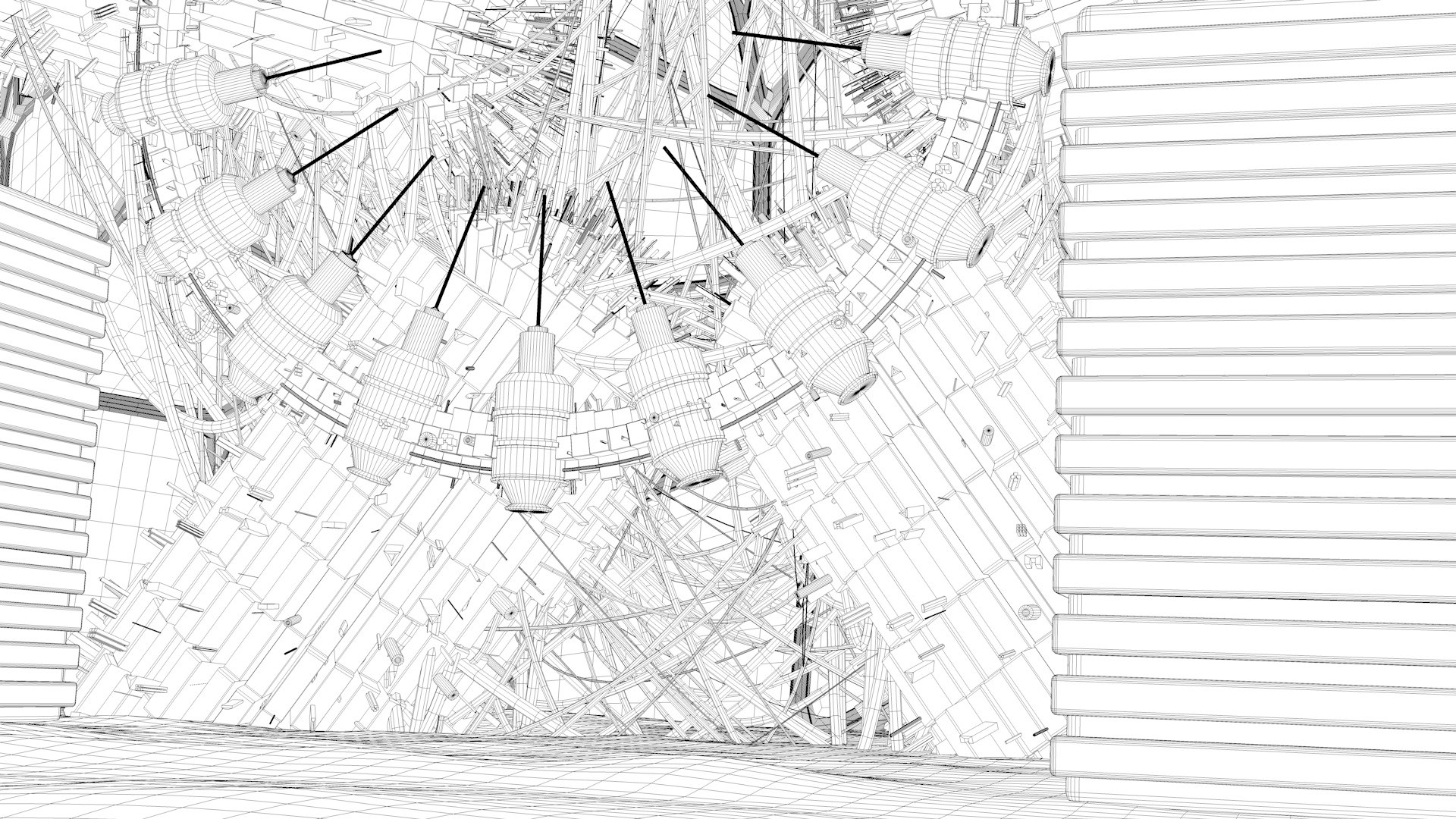 Futuristic Reactor Interior Environment Model - TurboSquid 2250932