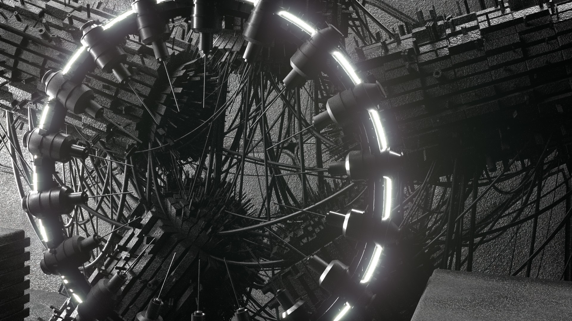 Futuristic Reactor Interior Environment Model - TurboSquid 2250932