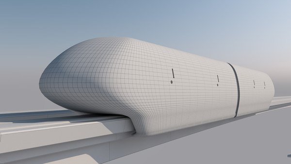 3D mono rail train 01 - TurboSquid 1410838