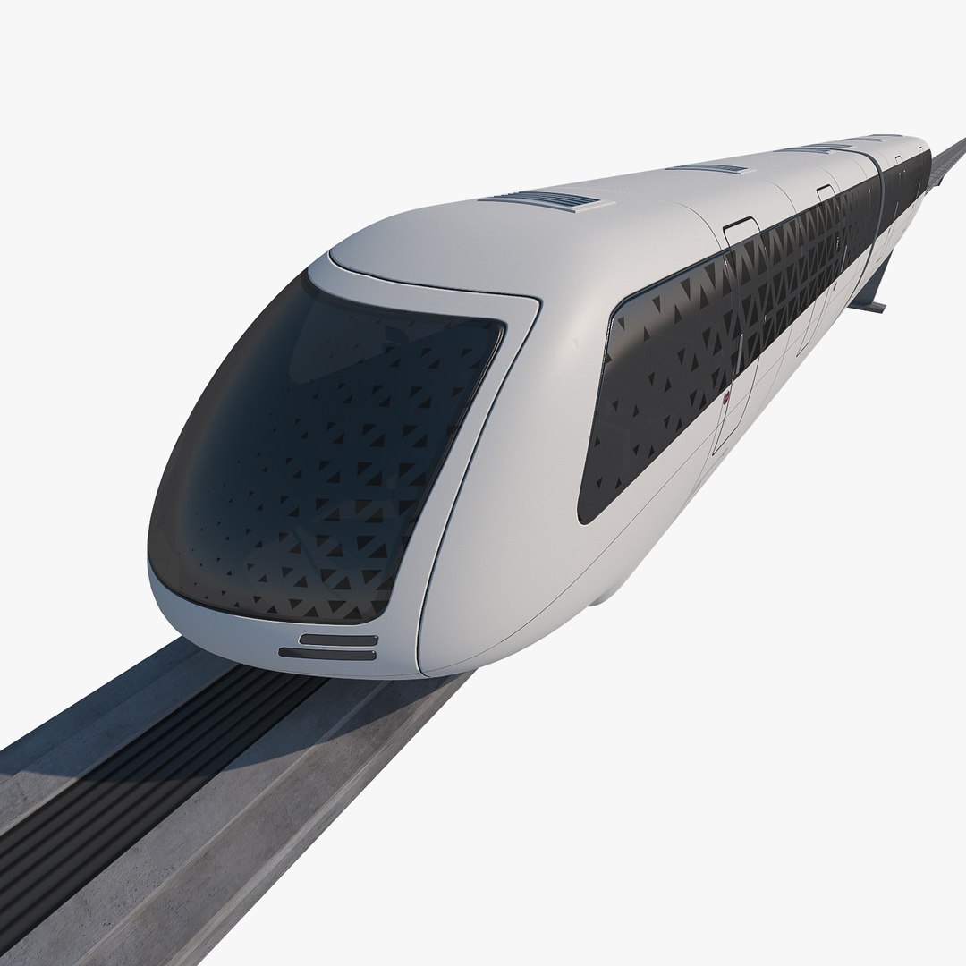 3D Mono Rail Train 01 - TurboSquid 1410838