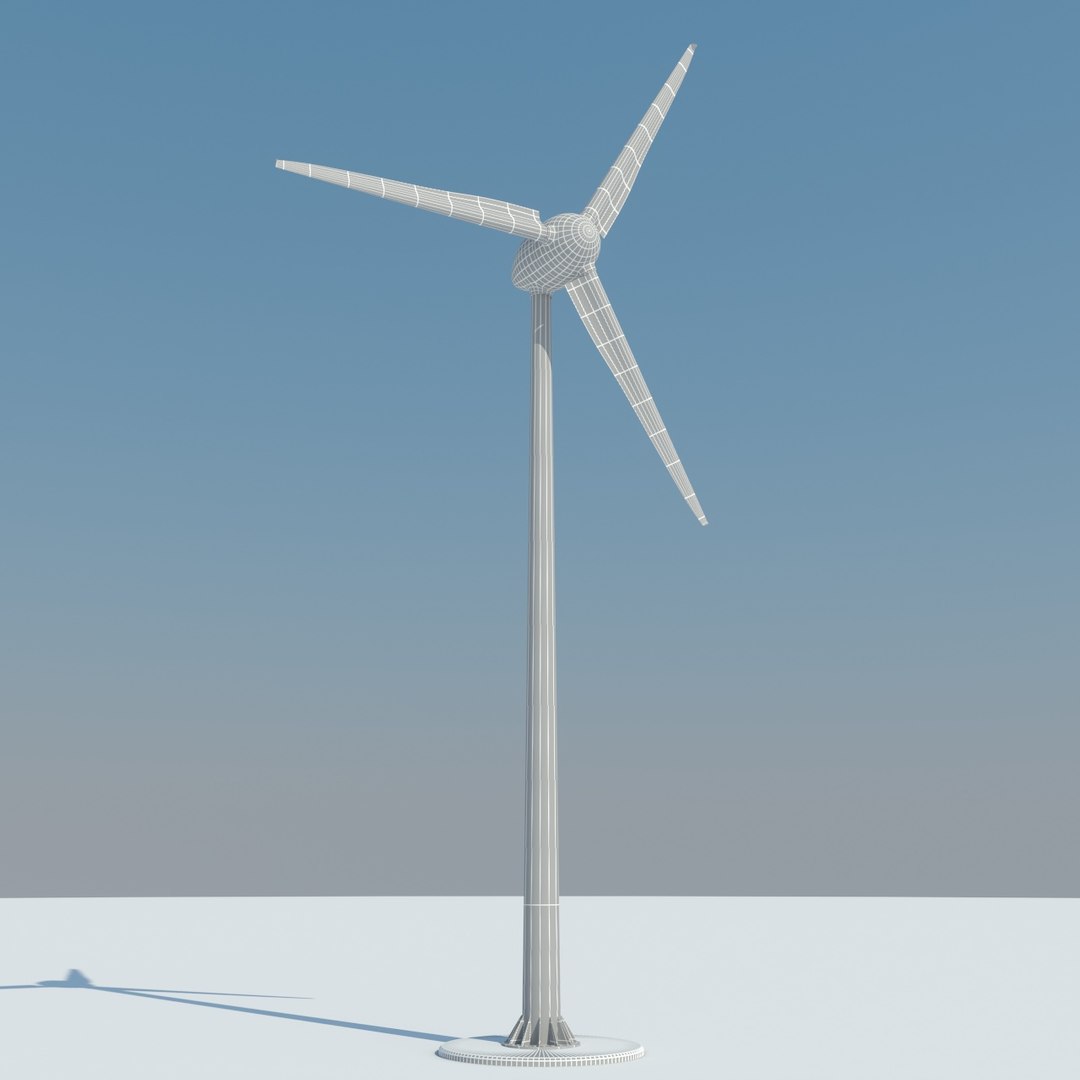 Wind Turbine 3d Model