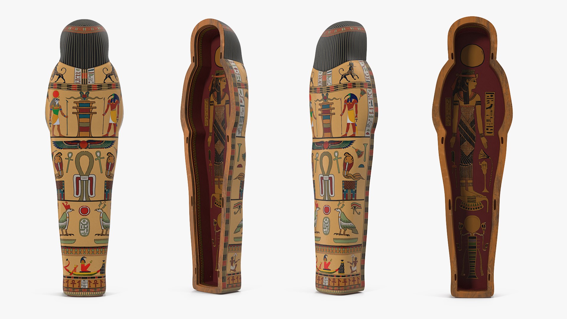 Egyptian Sarcophagus 3D - TurboSquid 1445424