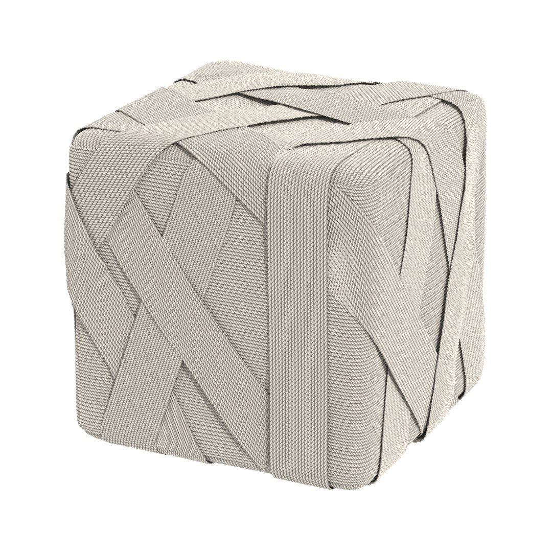 Palecek Henley Hassock Ottoman 3D - TurboSquid 2216522