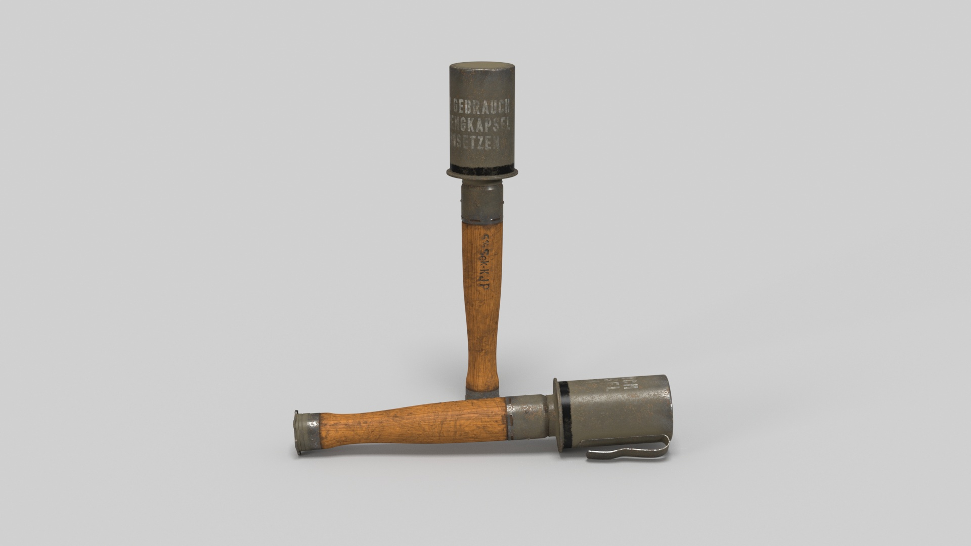 3D Grenade German Stick - TurboSquid 1675961