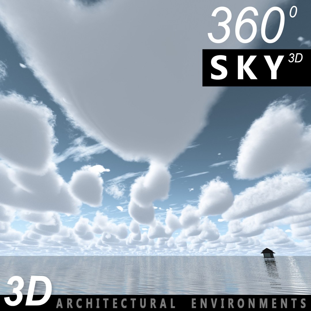 sky clouds 3d 3ds
