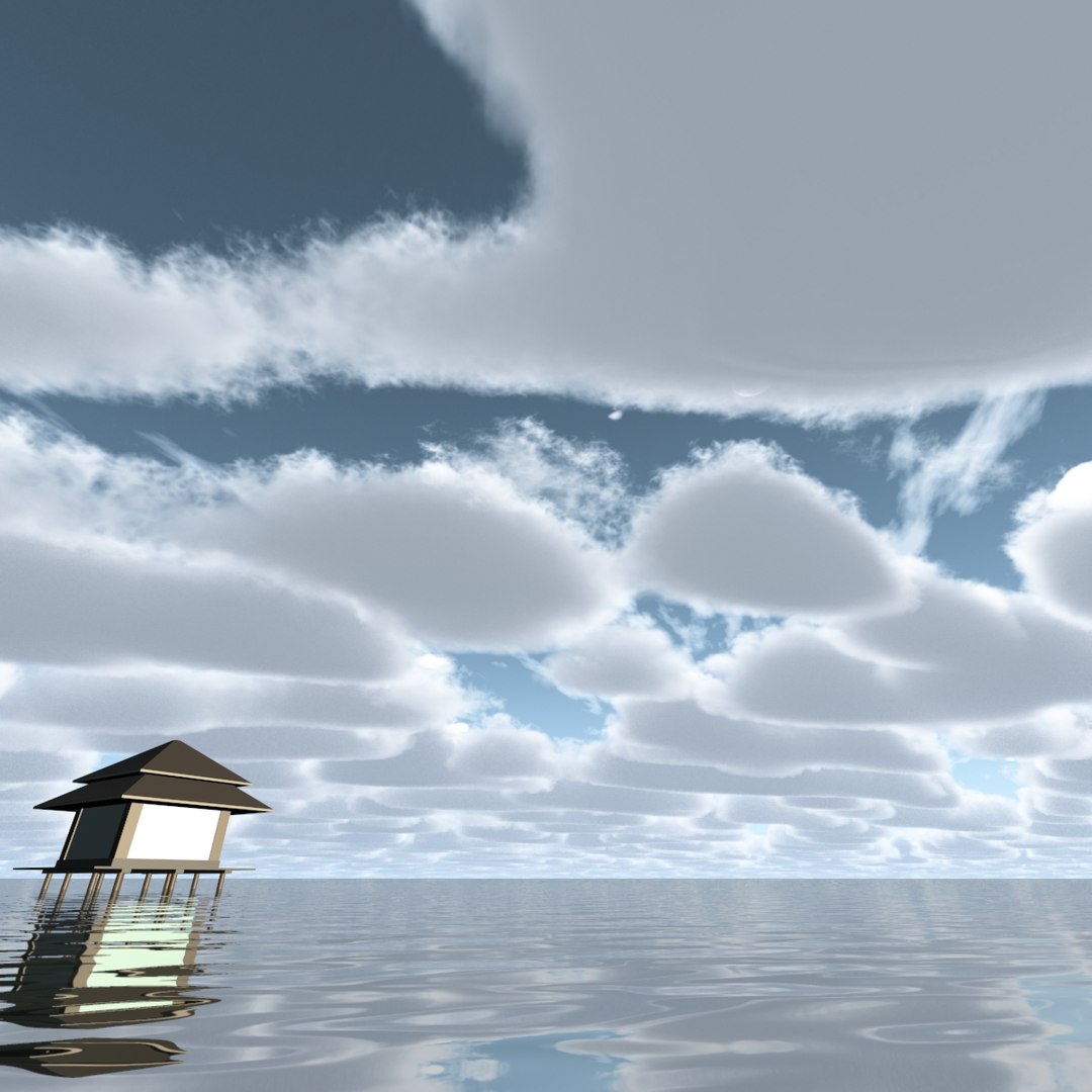 sky clouds 3d 3ds