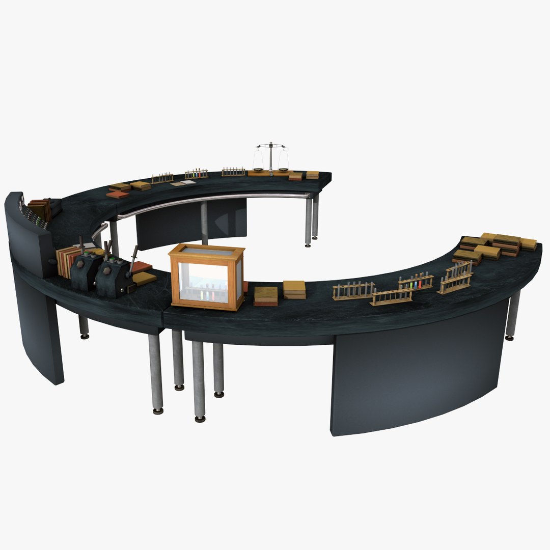 Laboratory Test Desk Lab Equipment 3ds