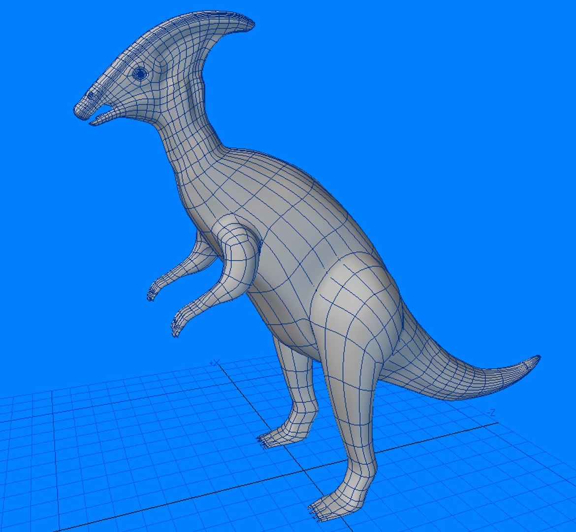parasaurolophus dinosaur 3d model