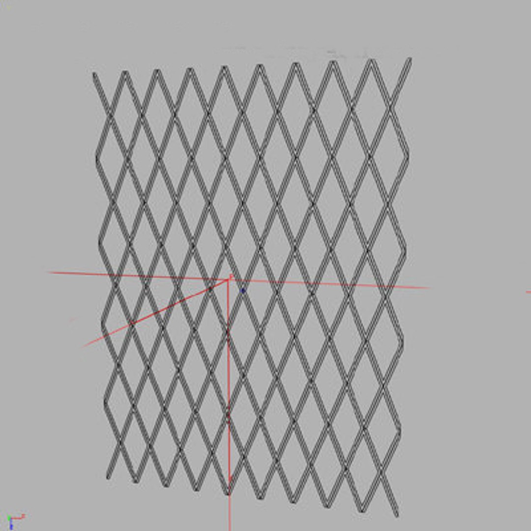 Diamond Link Fence Lattice 3d 3ds