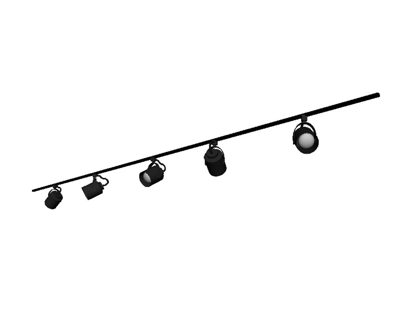 Track Lights 3d Model