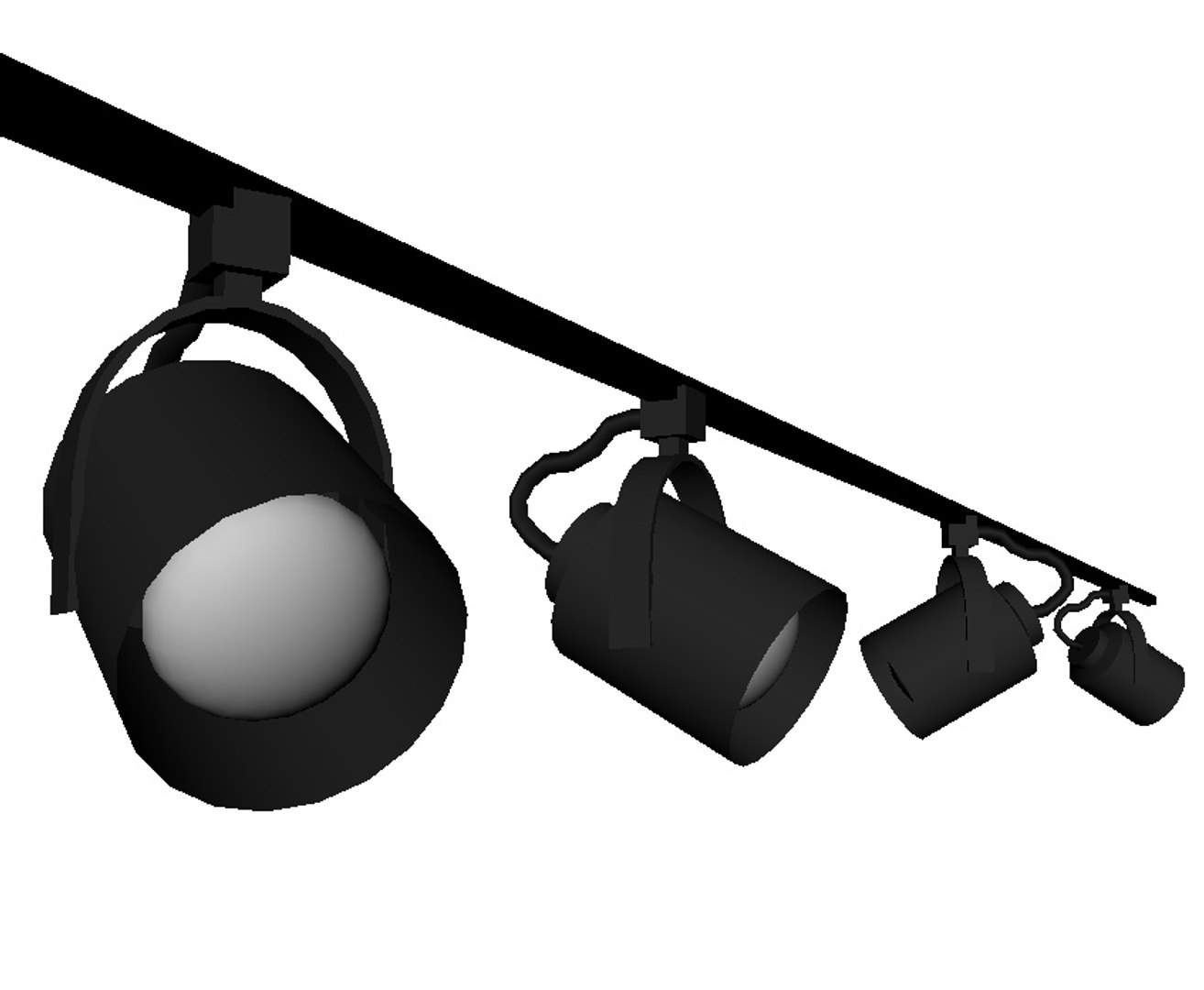 Track Lights 3d Model