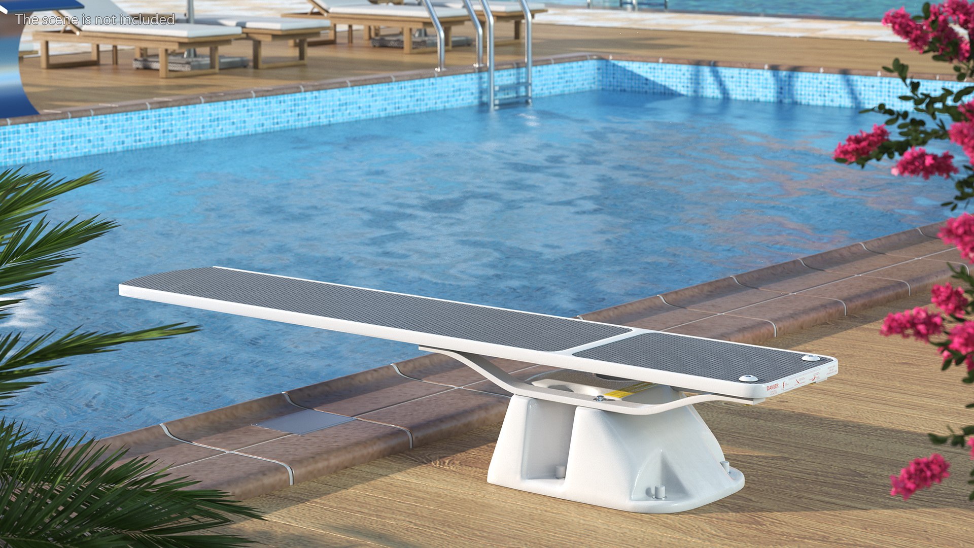 3D model Pool Diving Board Gray - TurboSquid 1925397