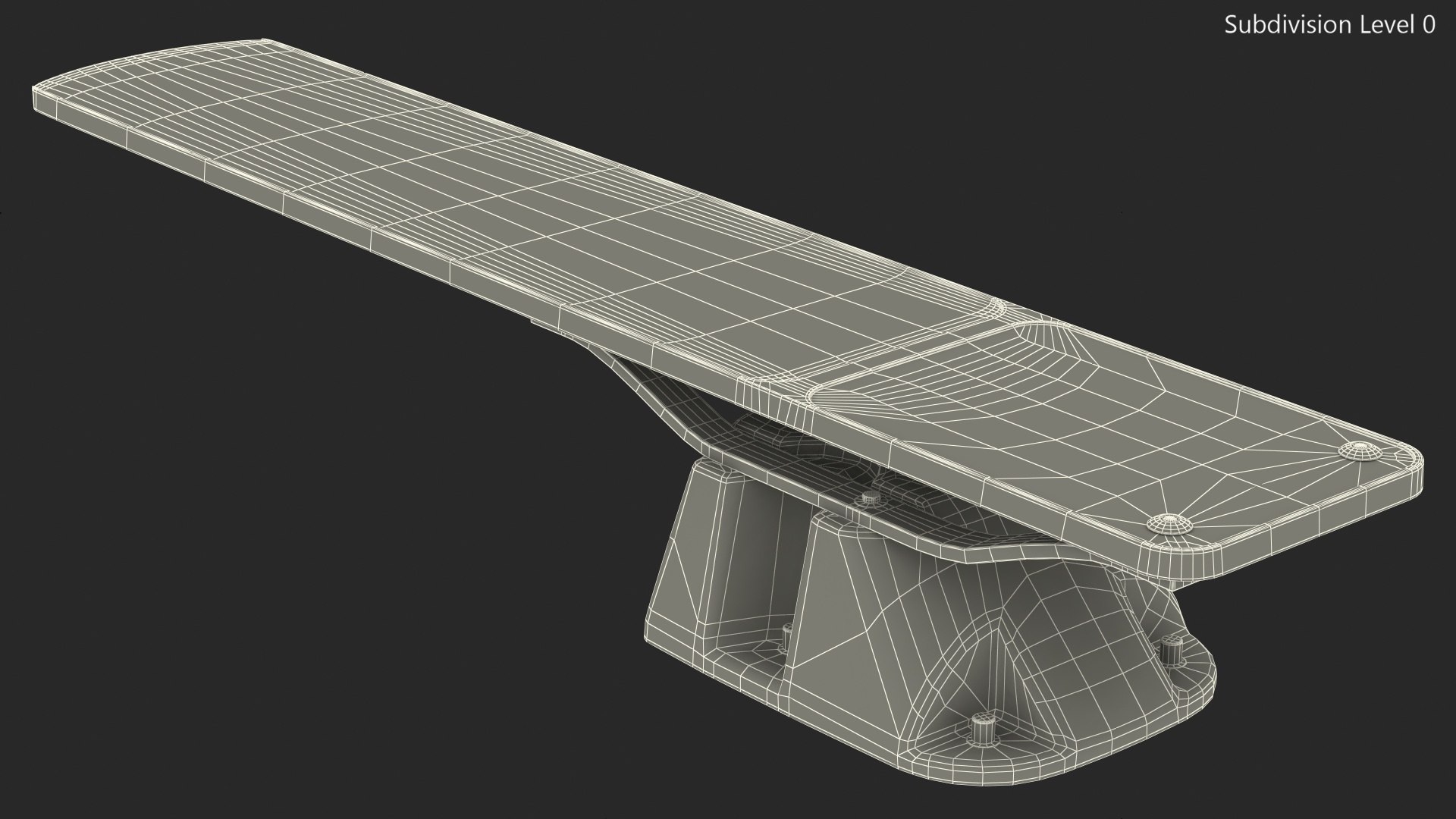 3D Model Pool Diving Board Gray - TurboSquid 1925397