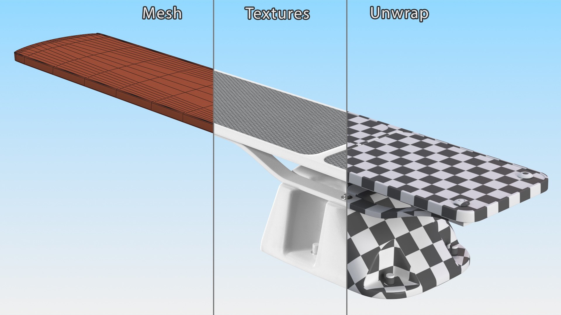 3D Model Pool Diving Board Gray - TurboSquid 1925397