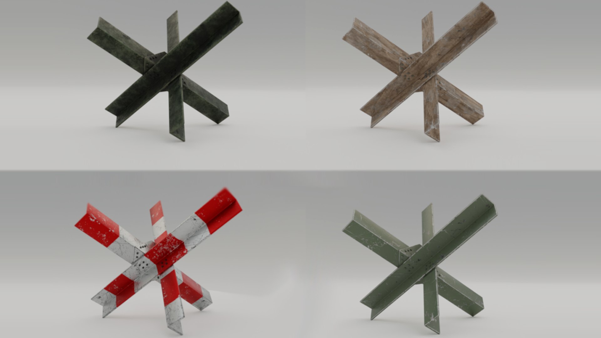 3D Hedgehog Ant-tank - TurboSquid 1907695