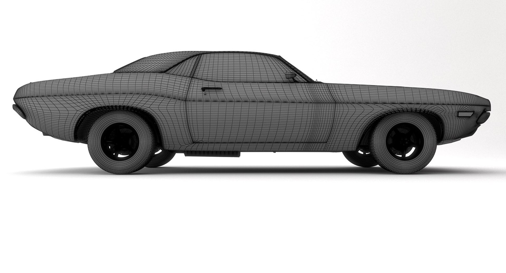 dodge challenger 1971 3d model