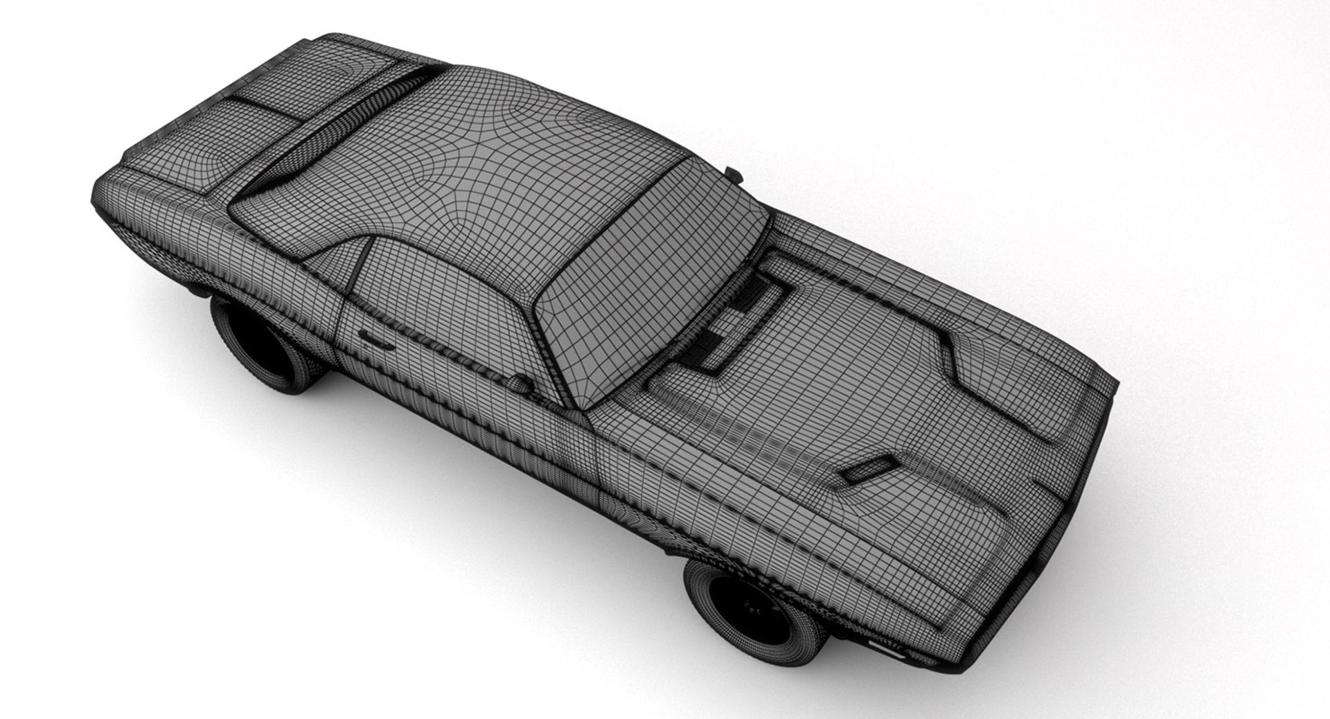 dodge challenger 1971 3d model