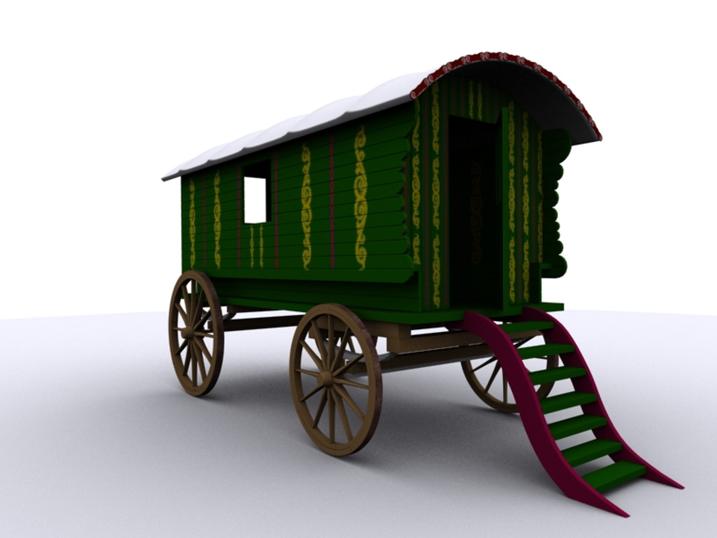 Gypsy Caravan 3d Max