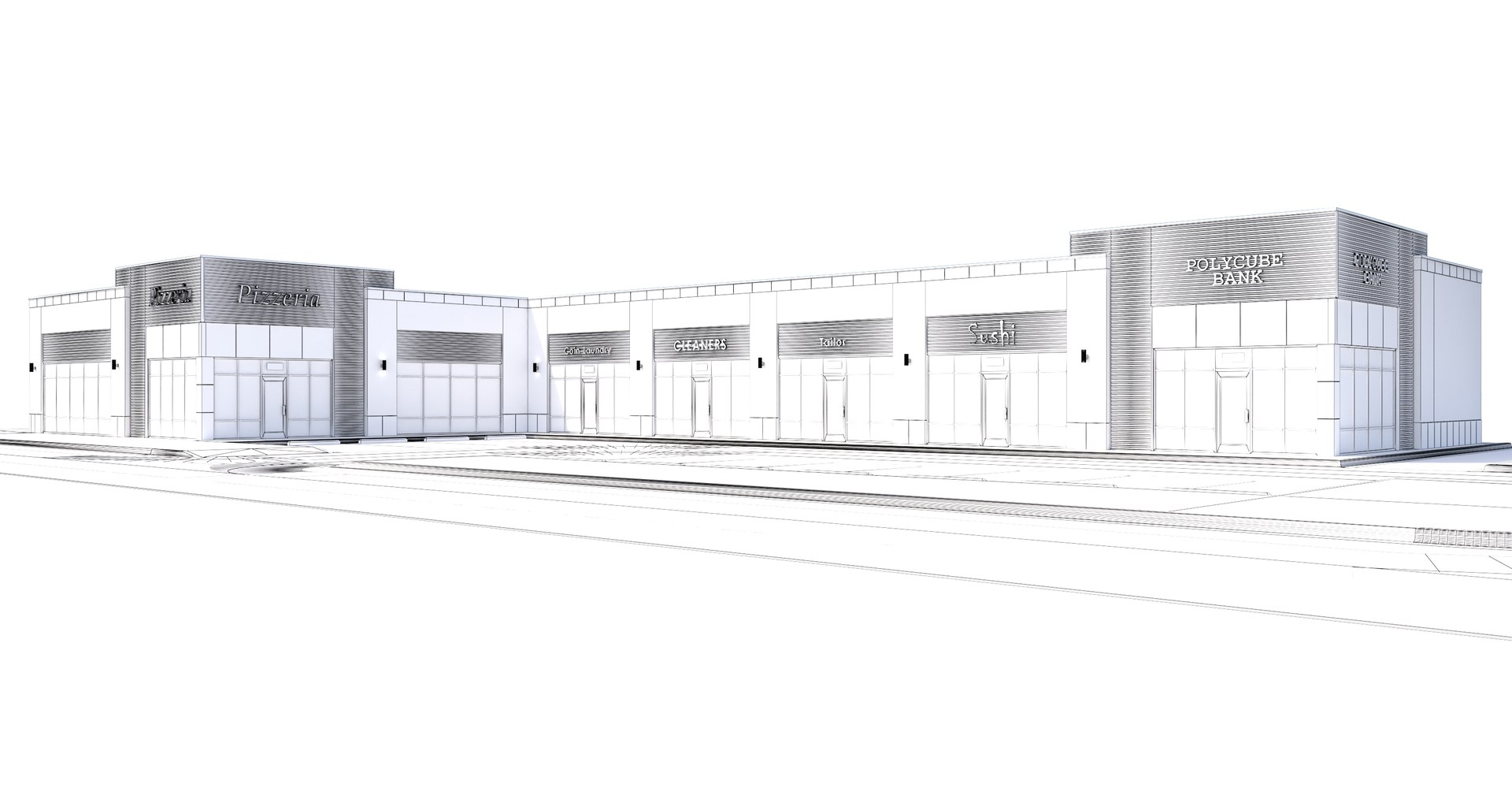 3D Retail Store Mall Model - TurboSquid 1656439