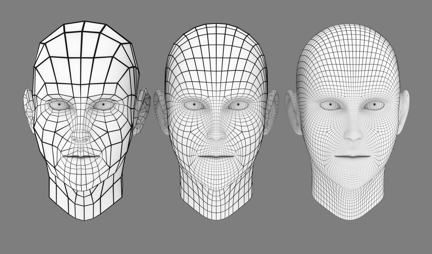 3D head base mesh realistic - TurboSquid 1342660