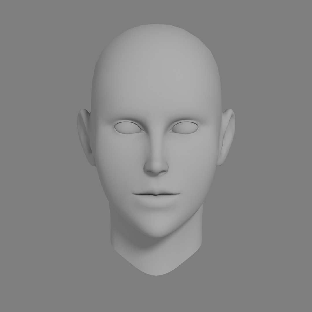 3D head base mesh realistic - TurboSquid 1342660