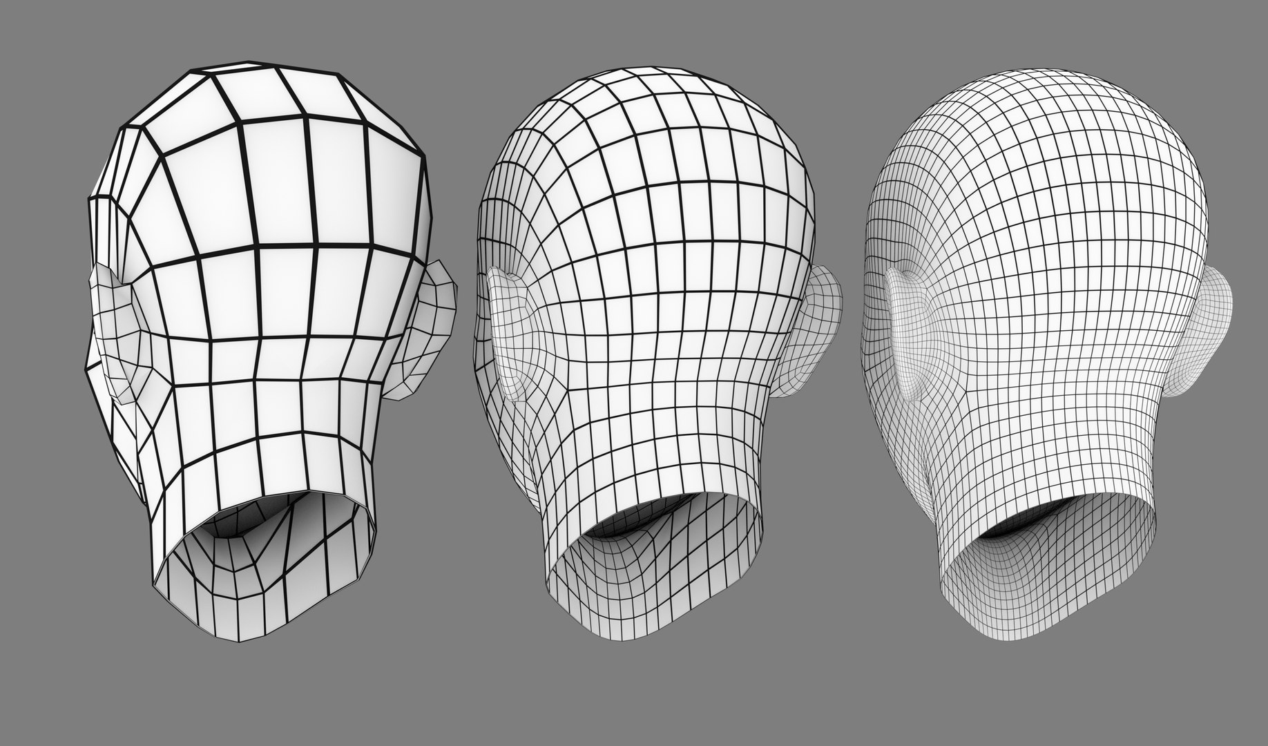 3D head base mesh realistic - TurboSquid 1342660