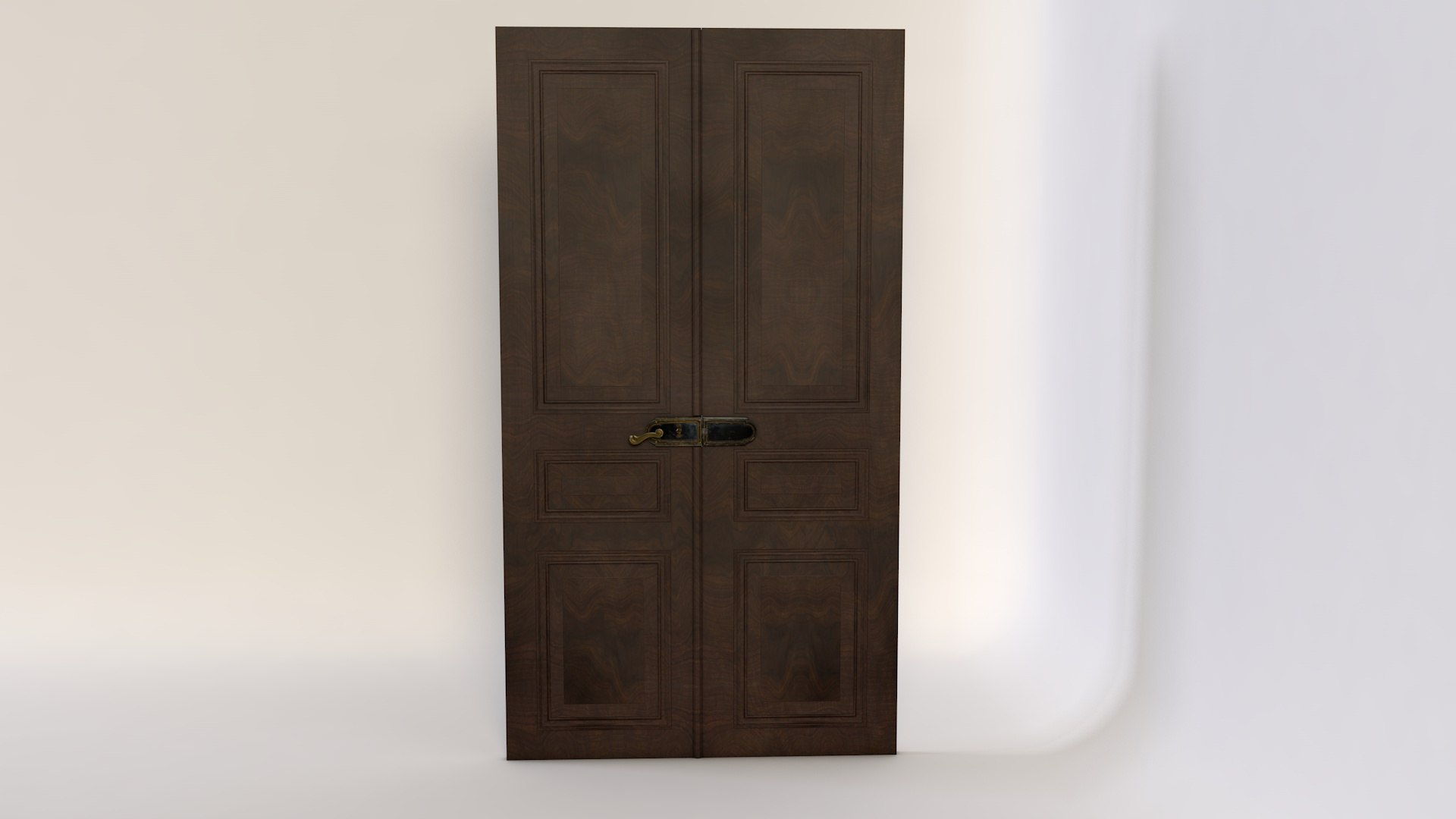 3d Double Wood Door