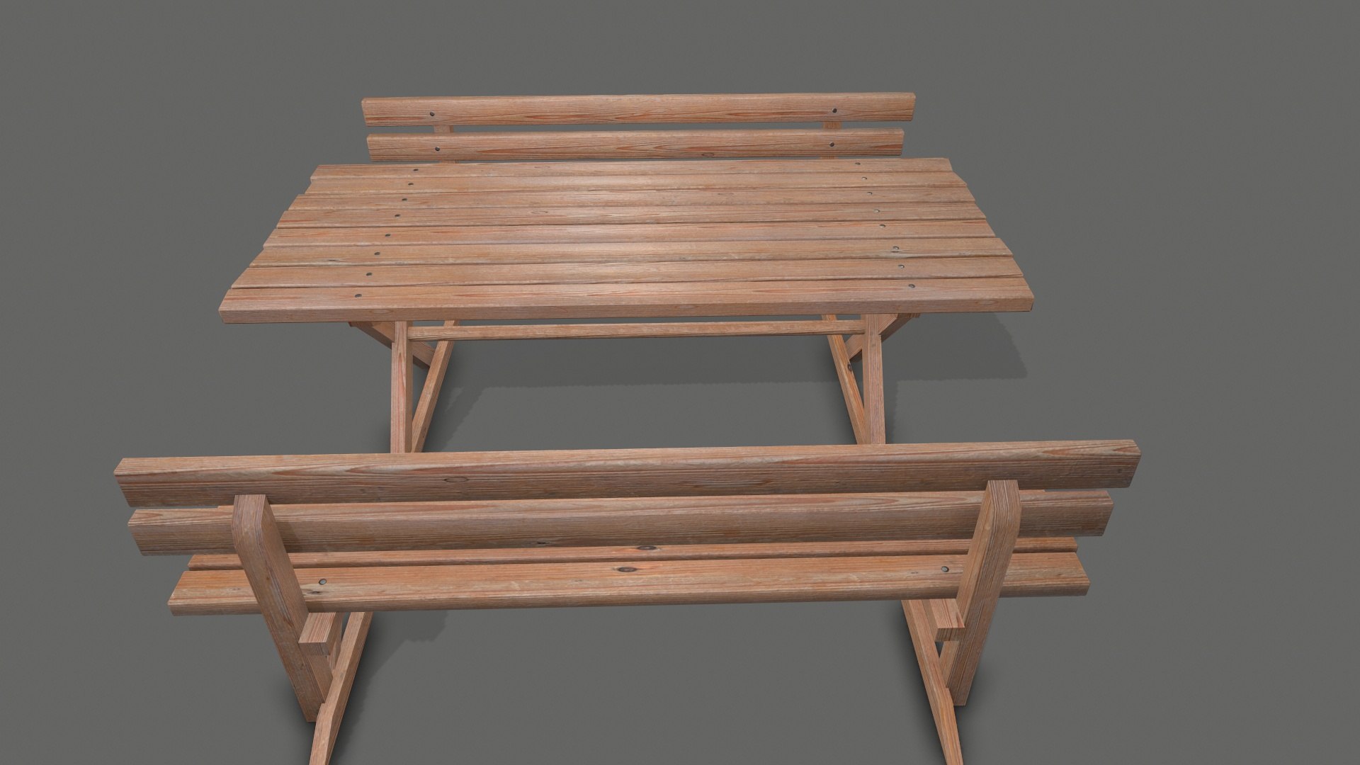 3D Picnic Table model - TurboSquid 1746850