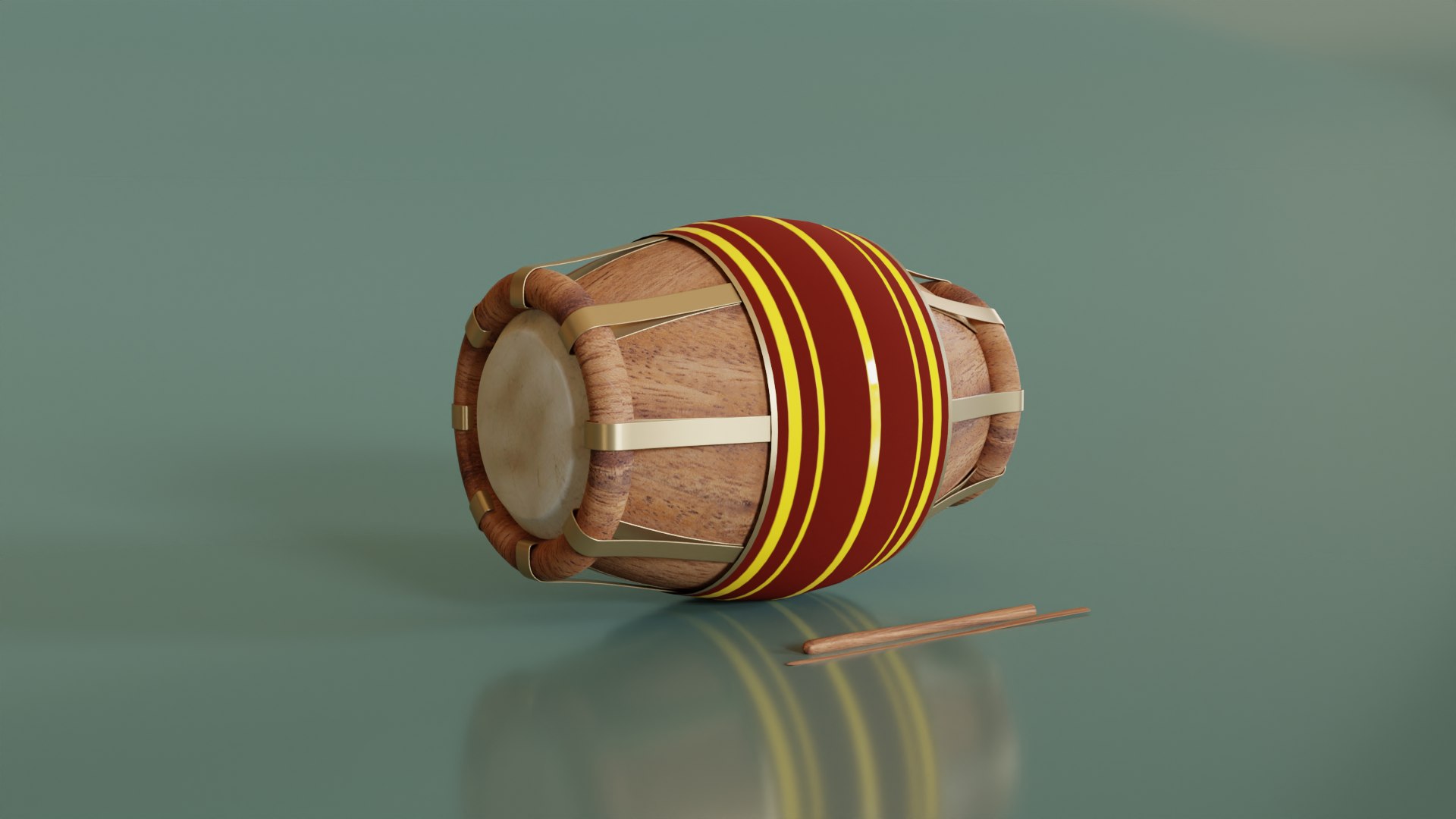 Indian Thavil Model - TurboSquid 2028990