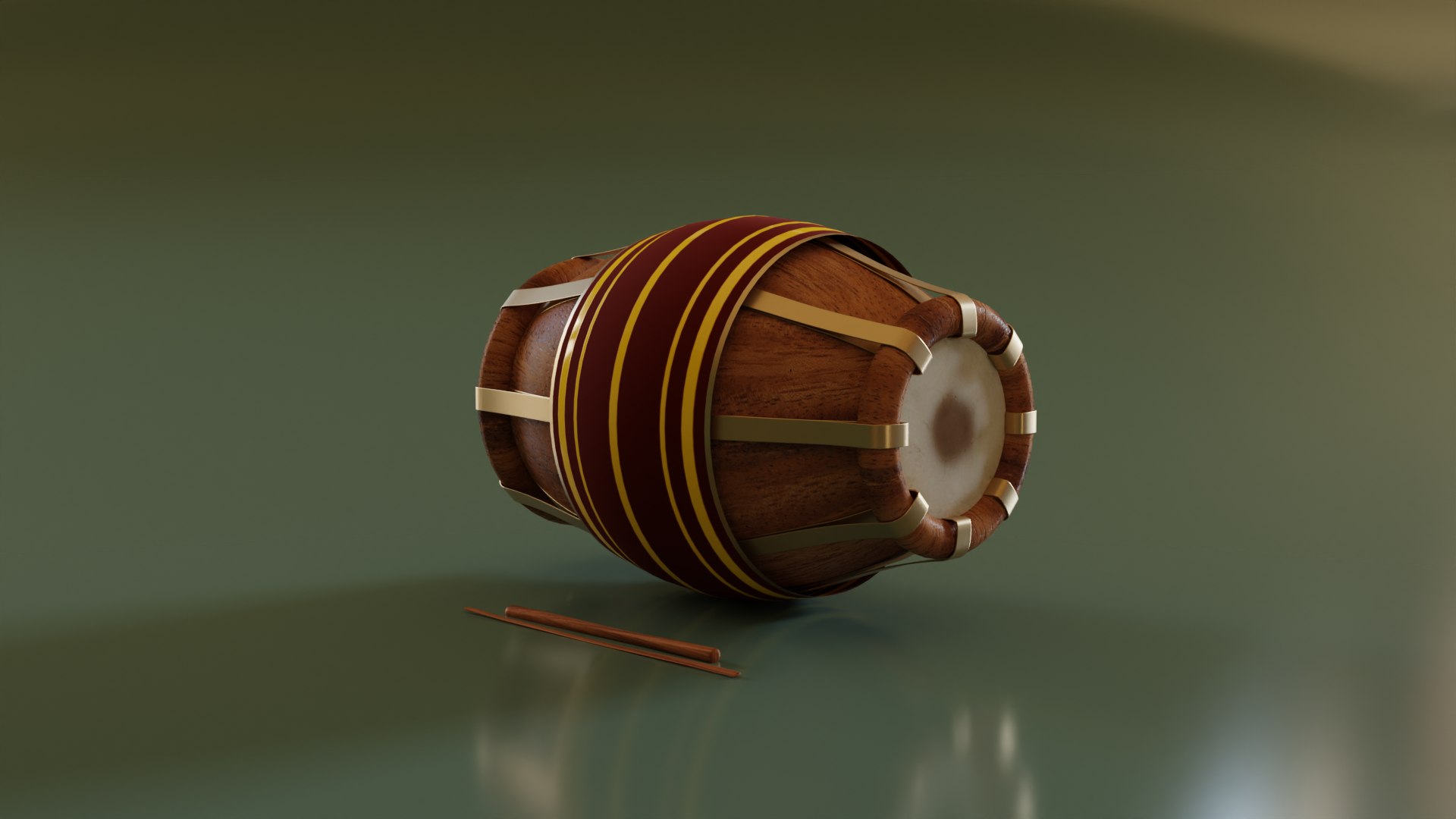 Indian Thavil Model - TurboSquid 2028990