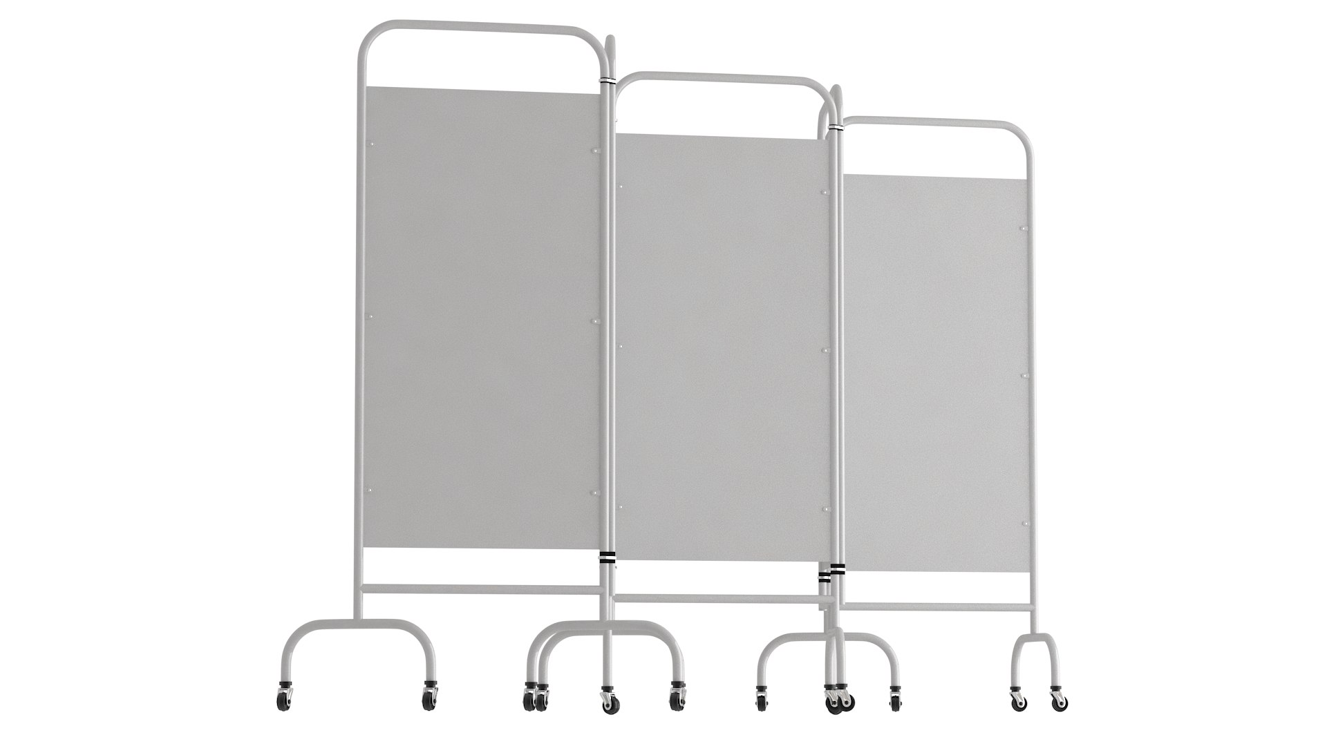 Mobile Folding Hospital Privacy Screen 02 3D - TurboSquid 2137387