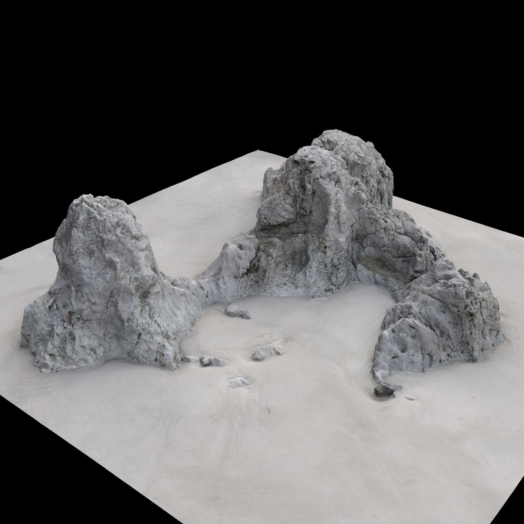 3d Model Scan Rock