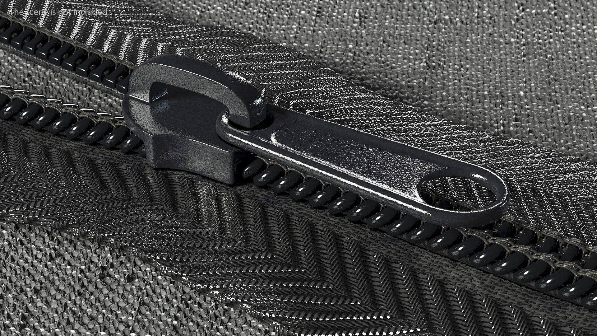 3D Nylon Coil Closed End Zipper Black Model - TurboSquid 1808590