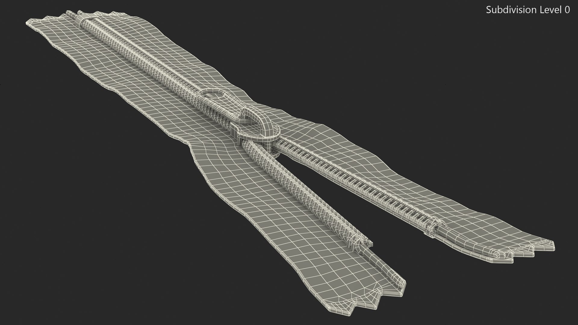 3D Nylon Coil Closed End Zipper Black Model - TurboSquid 1808590