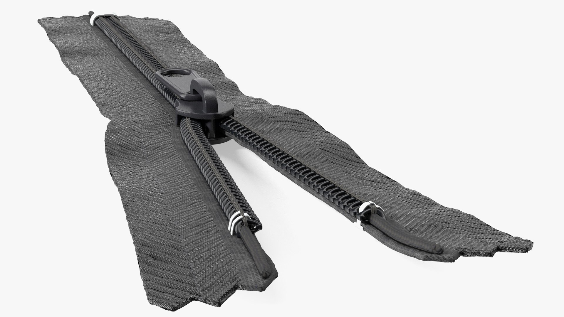 3D Nylon Coil Closed End Zipper Black Model - TurboSquid 1808590