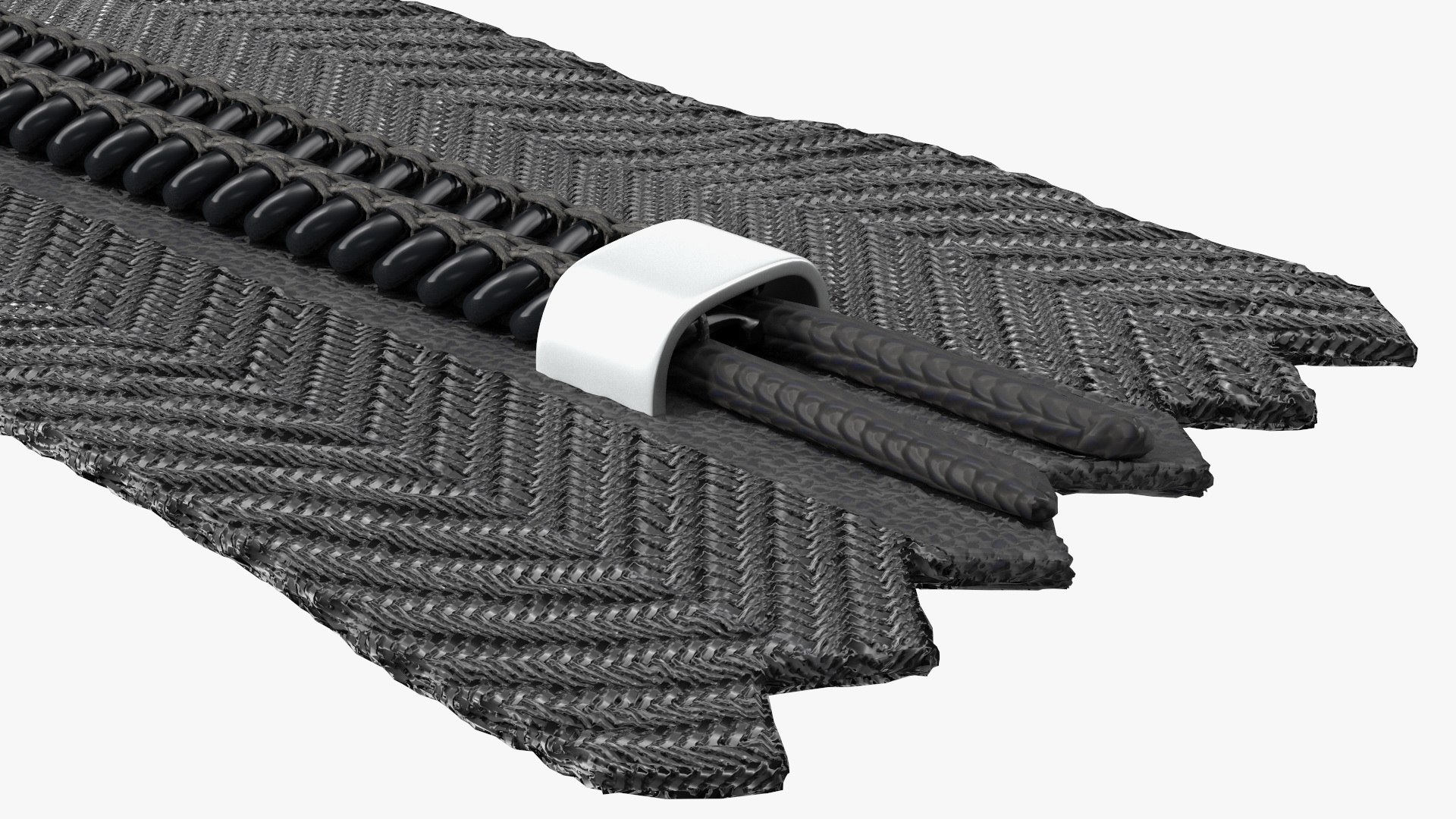 3D Nylon Coil Closed End Zipper Black Model - TurboSquid 1808590