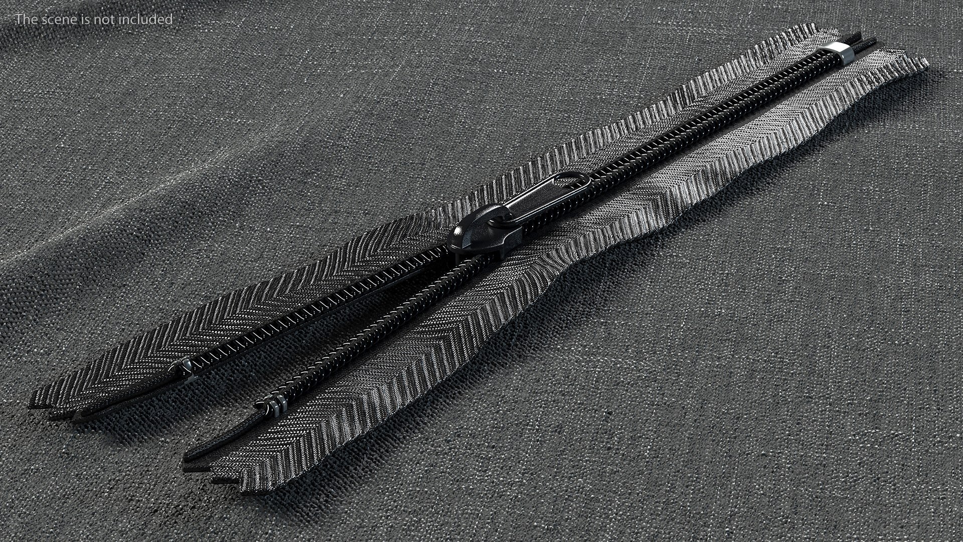 3D Nylon Coil Closed End Zipper Black Model - TurboSquid 1808590